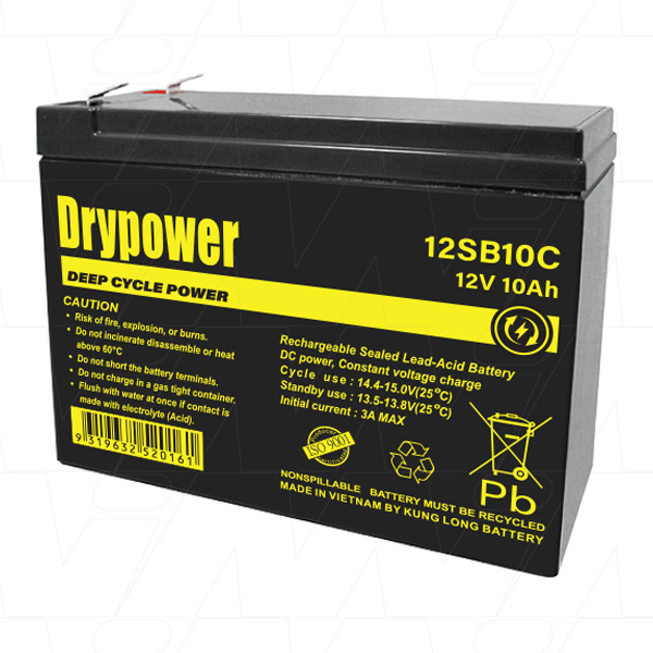 Drypower Sealed Lead Acid AGM Batteries | Batteries Direct