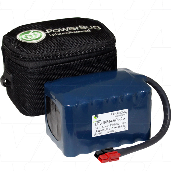 Enepower LICB-18650-4S6P-HR-R 14.4V 17.4Ah High Capacity Lithium Ion ...