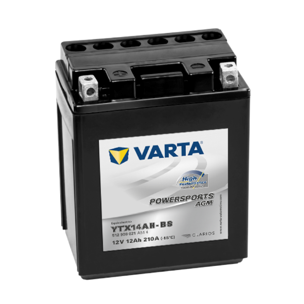 VARTA YTX14AH-BS 512 908 021 Powersports AGM Battery | Batteries Direct